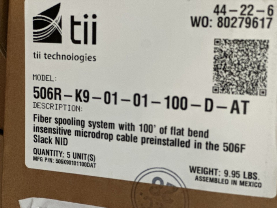 Network Interface Devices Slack Nid Tii 506R W/100ft Spool Installed ...