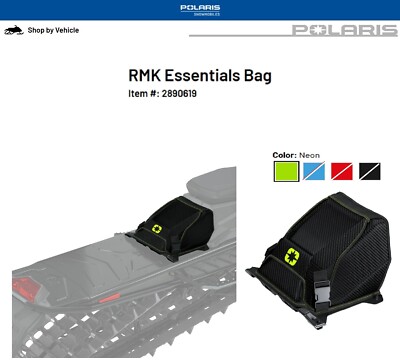 Polaris 22'-26' RMK Essential Bag Carbon Fiber/Neon Green Lifted Lime ...