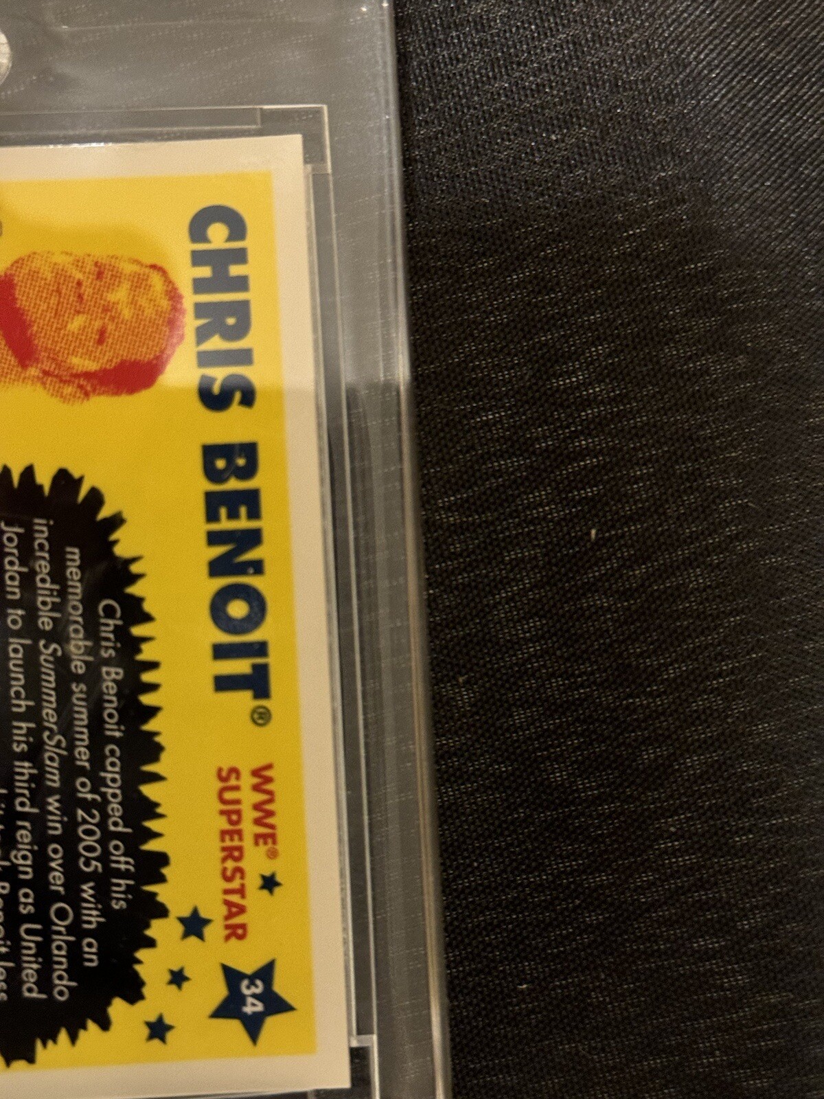 2006 Chris Benoit WWE Topps Chrome Superfractor Gold /25 SERIAL ...