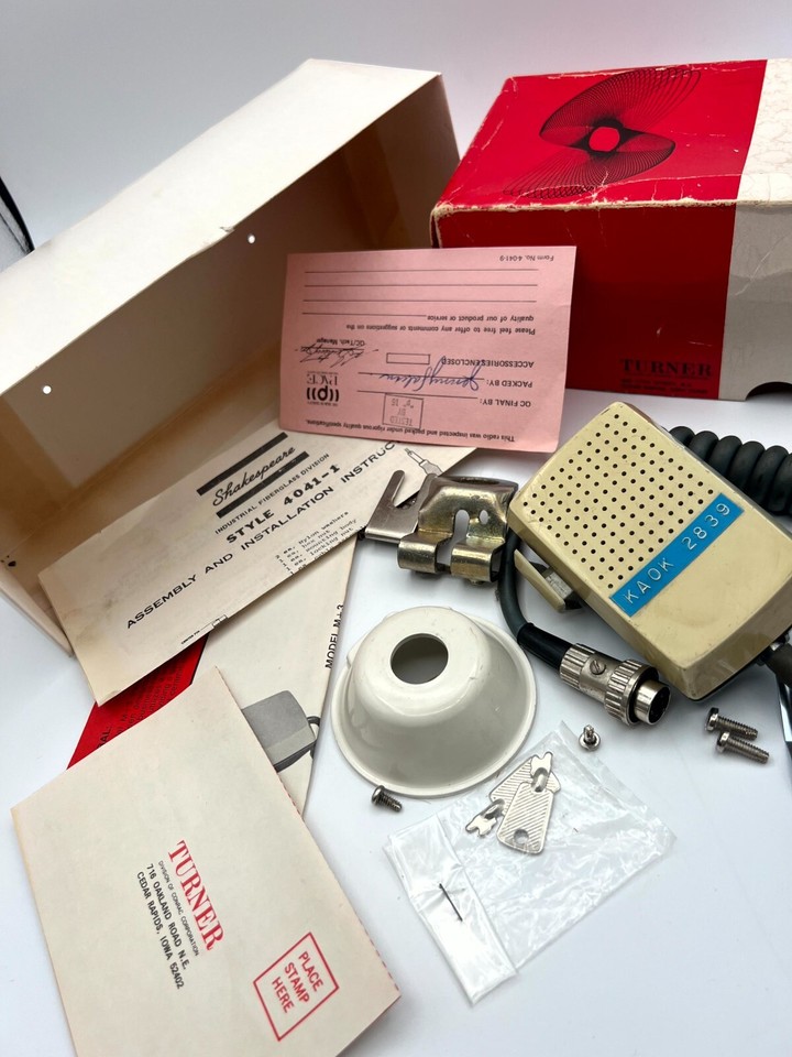 Conrac Turner M+3 A66000 Transistorized Ceramic Microphone with Volume ...