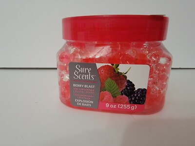 Sure Scents Crystal Gel Beads Air Fresheners, 9 oz. Berry Blast Scent ...