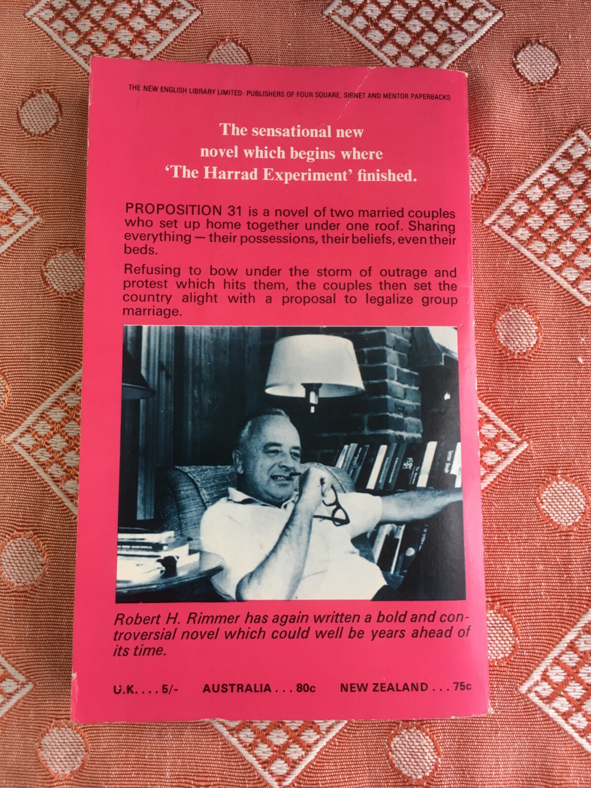 Vintage Erotic Fiction Paperback Proposition 31 Group Marriage Robert H ...