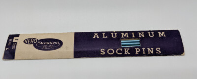 Vintage Hero Standard Aluminum Sock Pins 7" Size 2 Pink 4 Needles | eBay