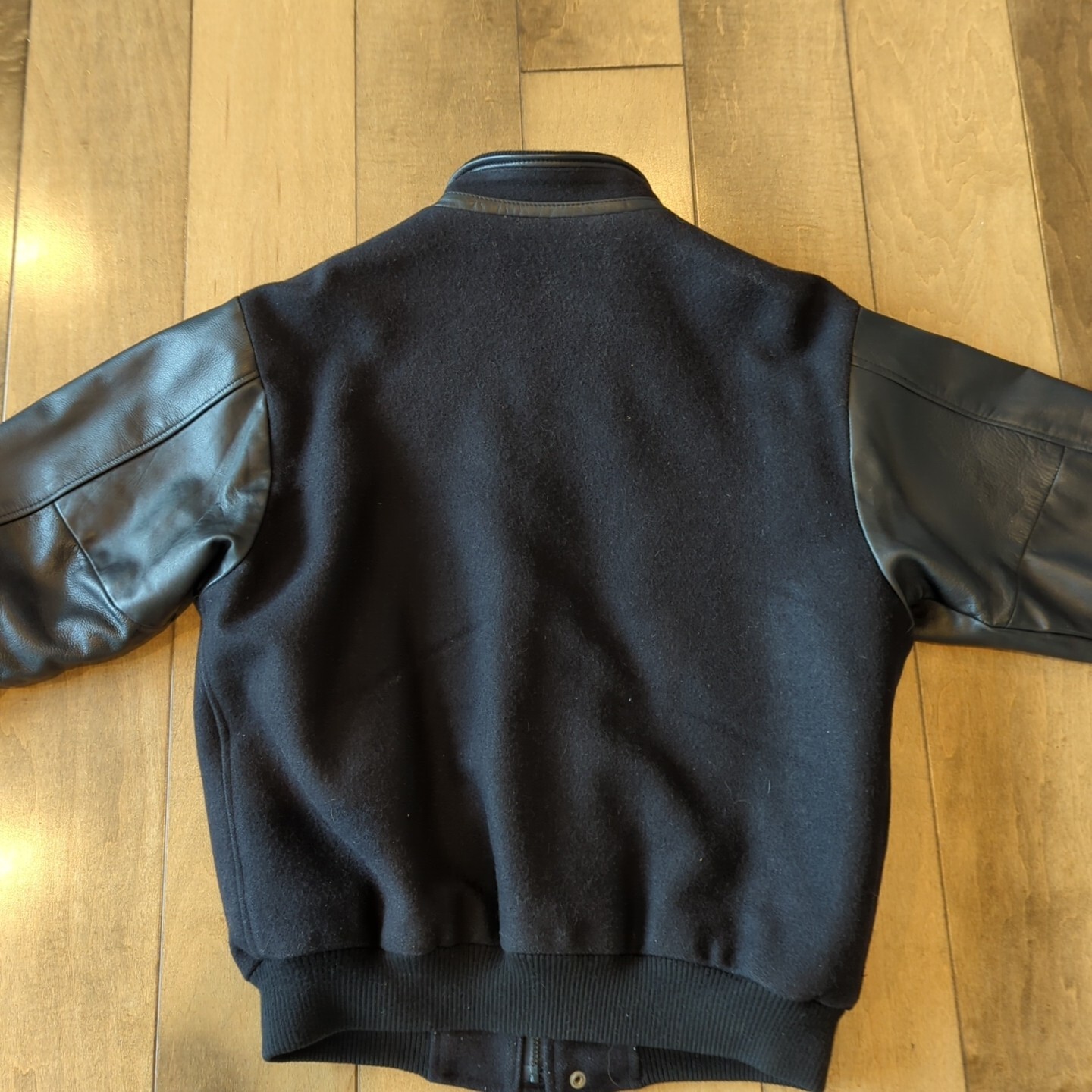 Vintage Canadian Club Whiskey Varsity Jacket Leather … - Gem