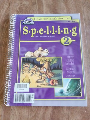 Bob Jones BJU Spelling 2nd Grade Homeschool Teacher's Edition 1990 | eBay