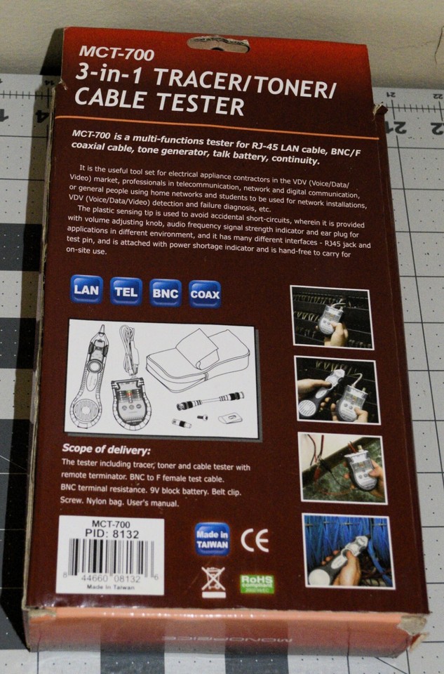 MONOPRICE MCT-700. 3-in-1 Professional. TRACER/TONER/CABLE TESTER | eBay