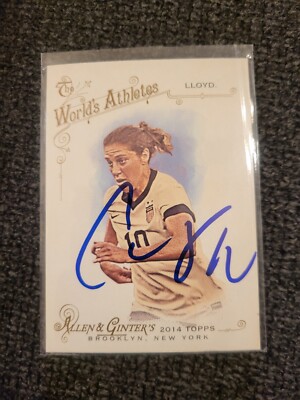 Carli Lloyd 2014 Allen & Ginter Signed Card US Women's National Soccer ...