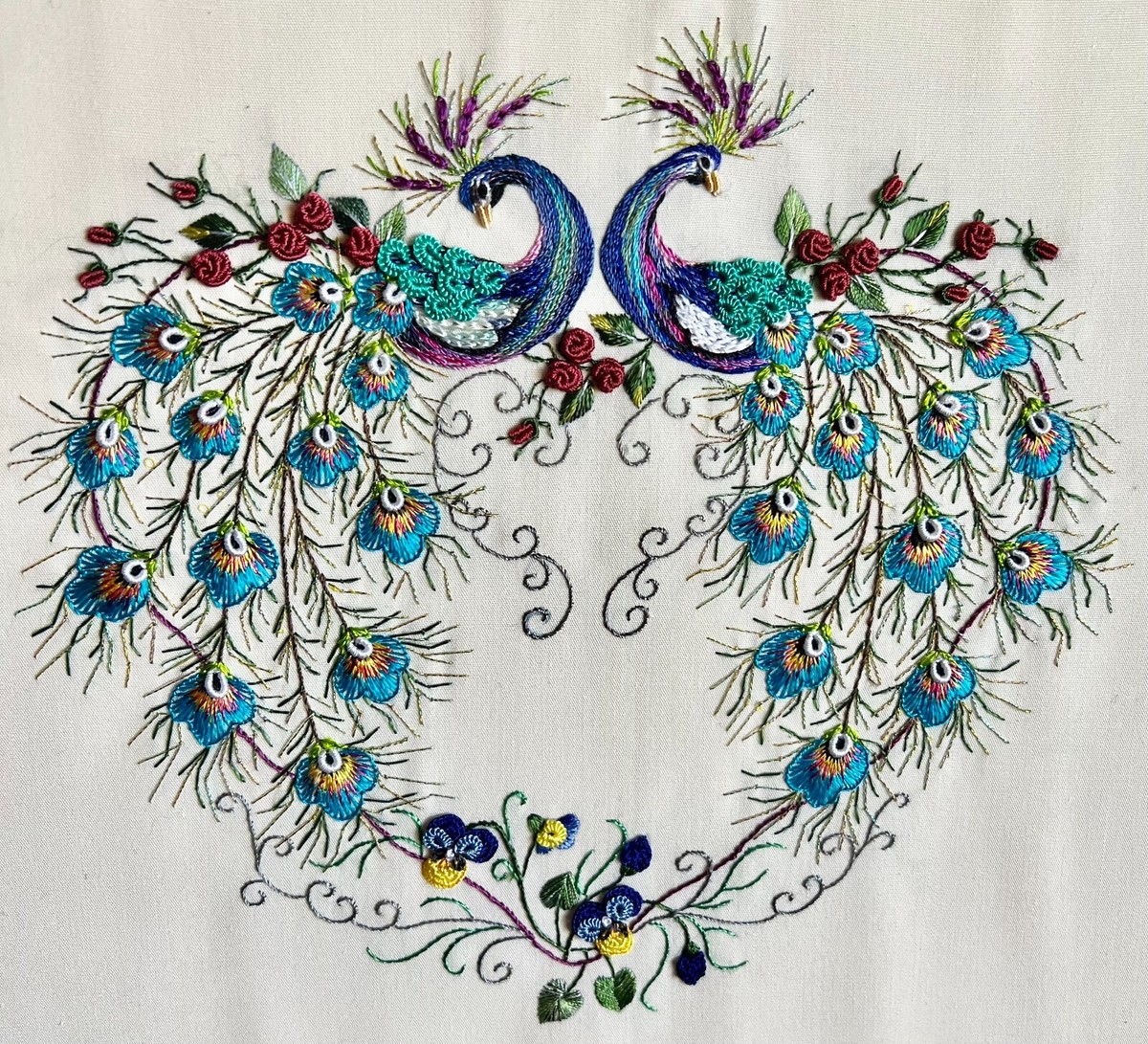 English Embroidery Patterns Highland Heathers Embroidery Kit