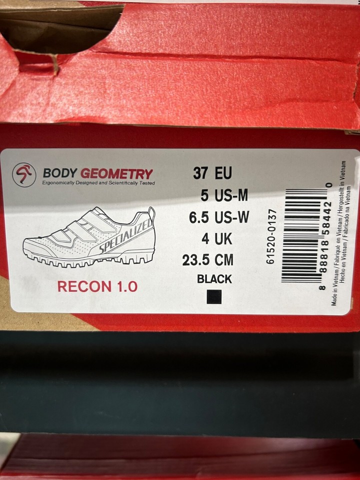 NEW Specialized Body Geometry RECON 1.0 bicycle SHOES Multiple Sizes ...