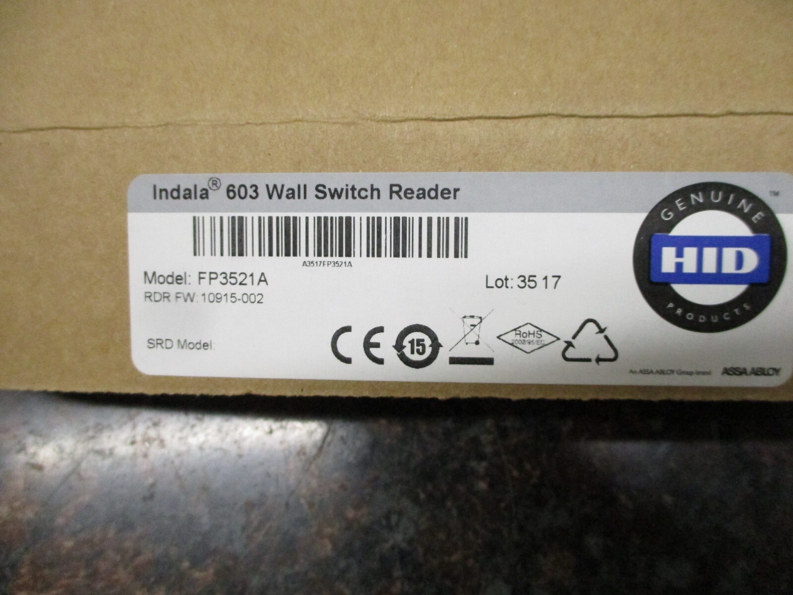 HID Motorola 603 Wall Flexpass Reader FP3521A 10200 Indala for sale ...