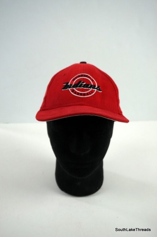 Vintage 90s Indianapolis Indians Hat Baseball Cap Snapback New Era MiLB ...