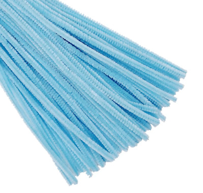 Chenille Stem Light Blue Pipe Cleaners Arts Crafts 4x100 (400 Total ...