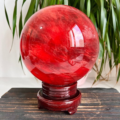 16.02LB Rare red melting ball, used for repairing and healing spiritual ...