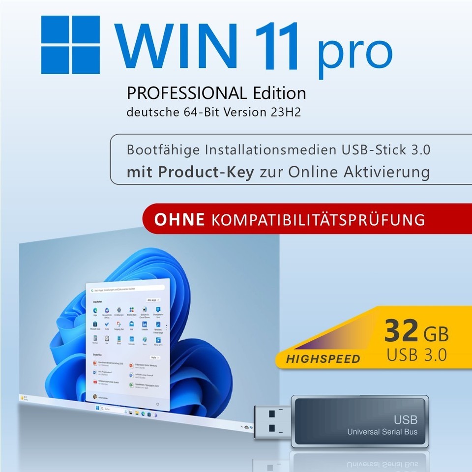 Windows 11 Professional | Win pro Installation DVD/USB-Stick + Retail ...
