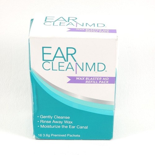 Ear Clean MD Wax Blaster Refill Pack 16 Premixed Packets 3.6g Each NEW ...