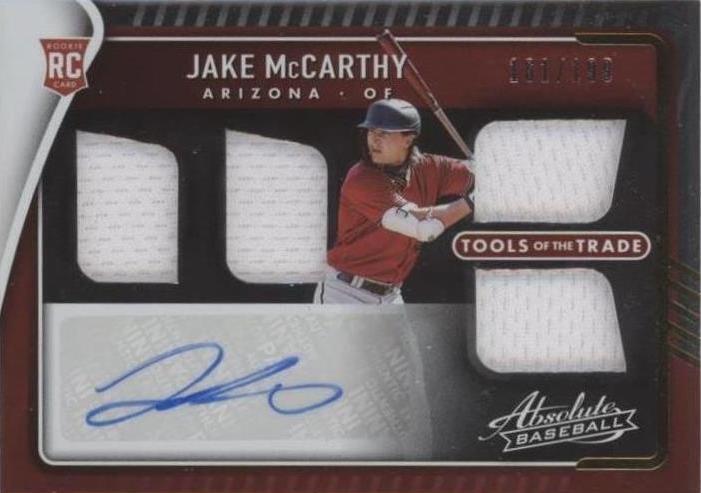 2022 Panini Absolute - Tools of the Trade 4 Swatch Signatures Jake ...