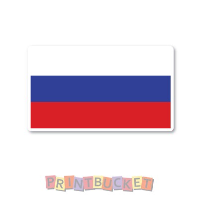 Russia flag sticker 240mm quality vinyl water & fade proof | eBay
