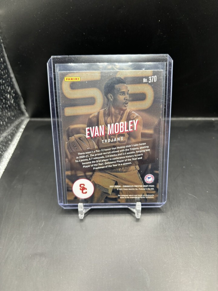 Evan Mobley 2021 Chronicles Draft Picks Prestige Rookie Rc USC ...