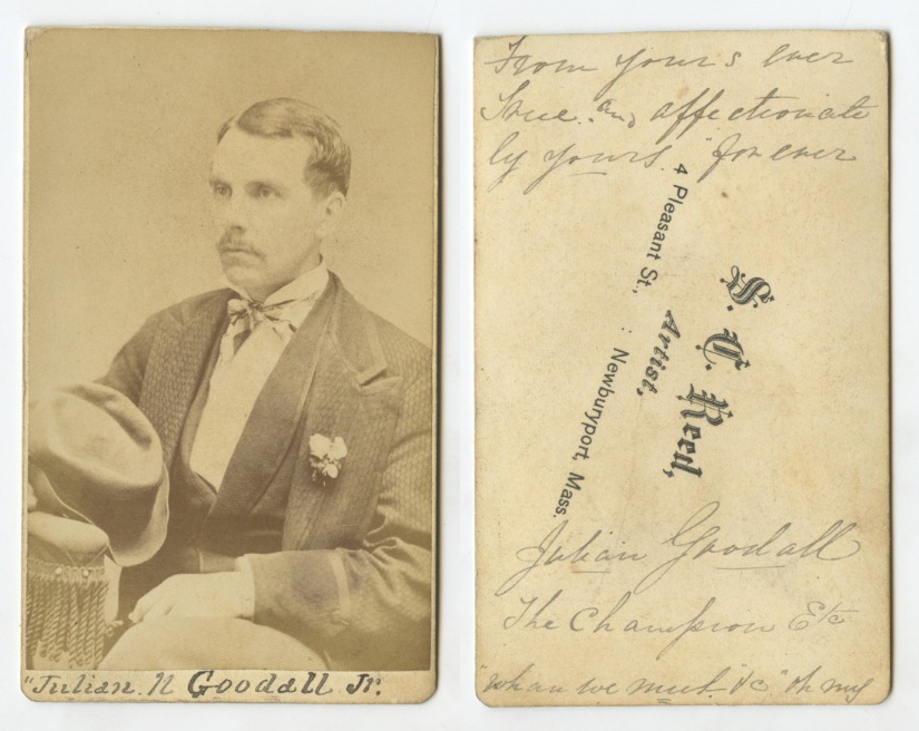 CDV STUDIO PORTRAIT JULIAN N GOODALL JR, NEWBURYPORT, MA, BY REED | eBay