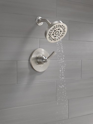 Delta Faryn 1 Handle 5-Spray Shower Faucet Stainless-Certified ...