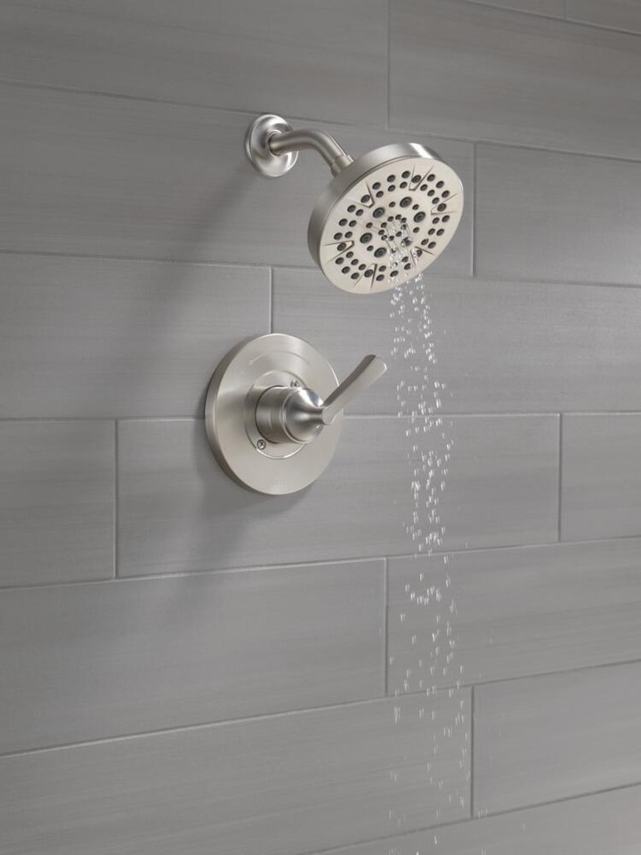 Delta Faryn 1 Handle 5-Spray Shower Faucet Stainless-Certified ...