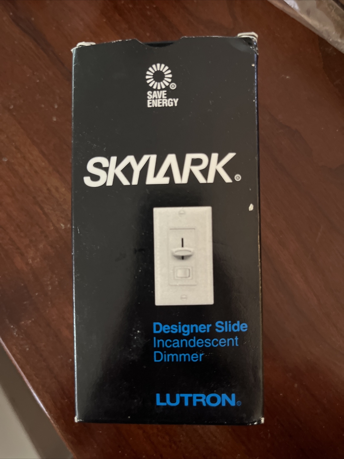 Lutron Skylark S-603P-WH 3-Way 600W Preset Single Pole Dimmer With On ...