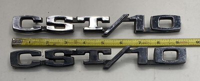 vintage 1969-70 PAIR CHEVROLET CST/10 Pick-up metal emblem ornament | eBay