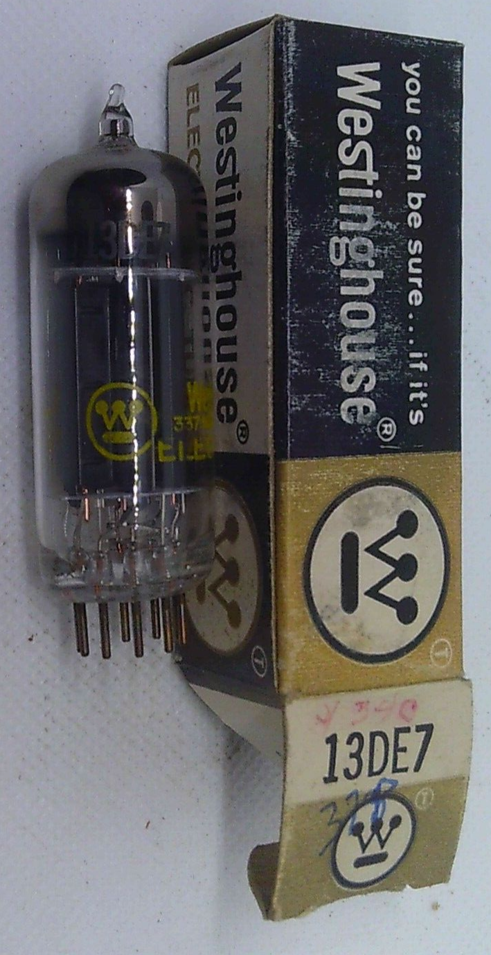 13DE7 NOS vacuum tube Westinghouse dual triode, one 7 watts | eBay