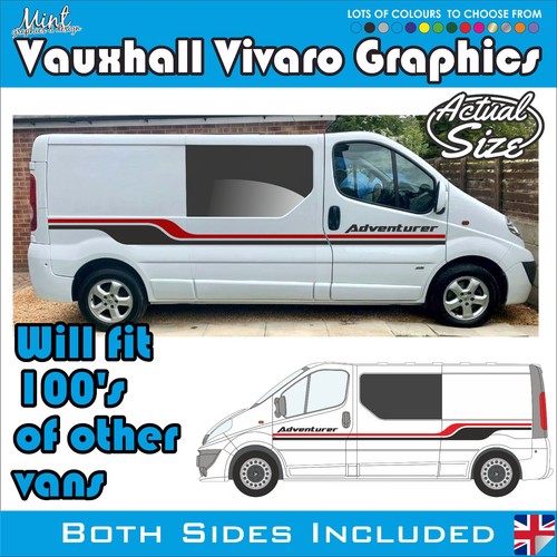 LWB VAUXHALL VIVARO Motorhome Camper Decals Stickers Van Graphics NO P ...