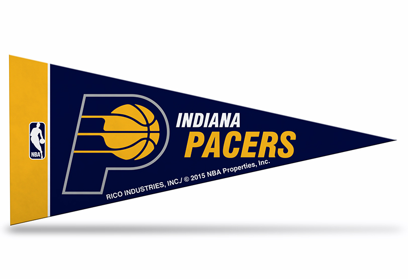 Indiana Pacers NBA Mini Pennant 9"x4",New, Felt, Made in USA,Banner ...