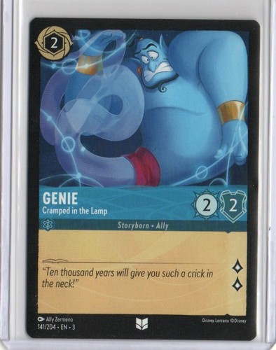 GENIE CRAMPED IN THE LAMP LORCANA INTO THE INKLANDS #141/204 English NM ...