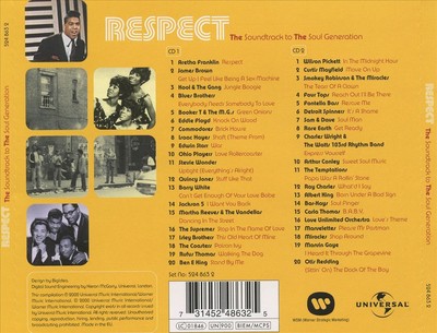 VARIOUS ARTISTS RESPECT: THE SOUNDTRACK TO THE SOUL GENERATION NEW CD ...