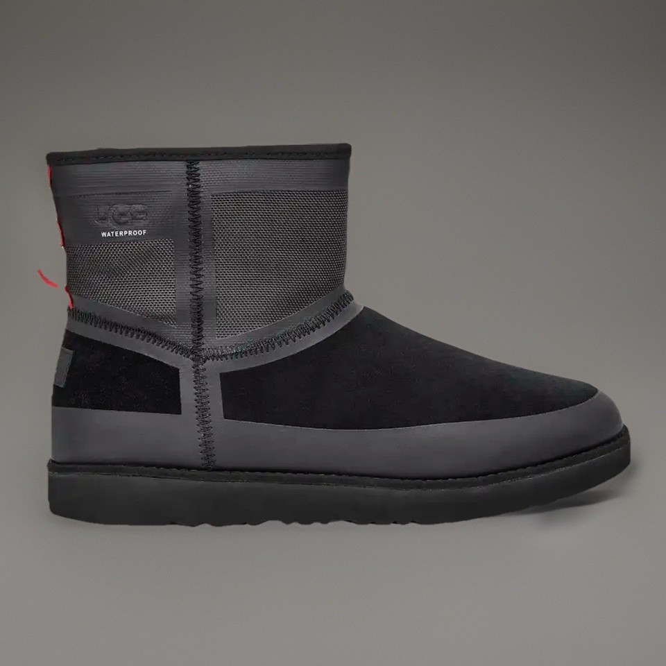 UGG Men's Classic Mini Urban Tech Waterproof Boots Color Black Size 10 ...