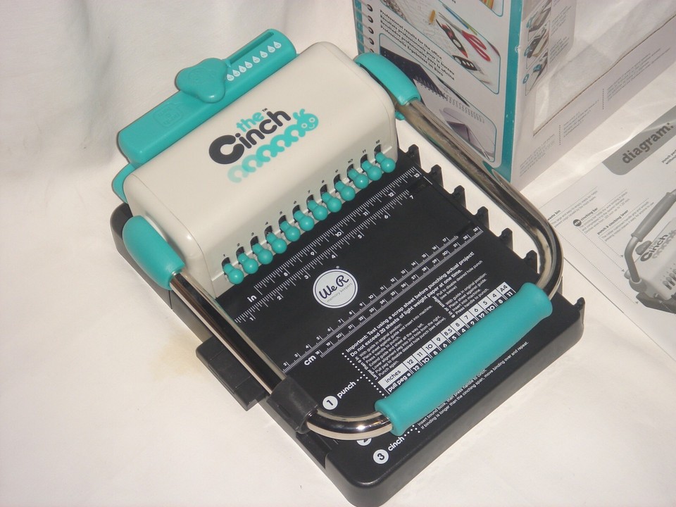 The Cinch Book Binding Hole Punch Machine We-r-Memory Keepers | eBay