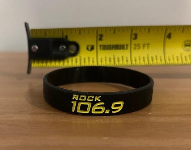 WCCC 106.9 The Rock Rubber Bracelet ADVERTISING HARTFORD CT RADIO ...