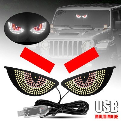 USB Devil Eyes Light for Cars Dynamic Eye Lamp Evil Eye Kit for Car ...