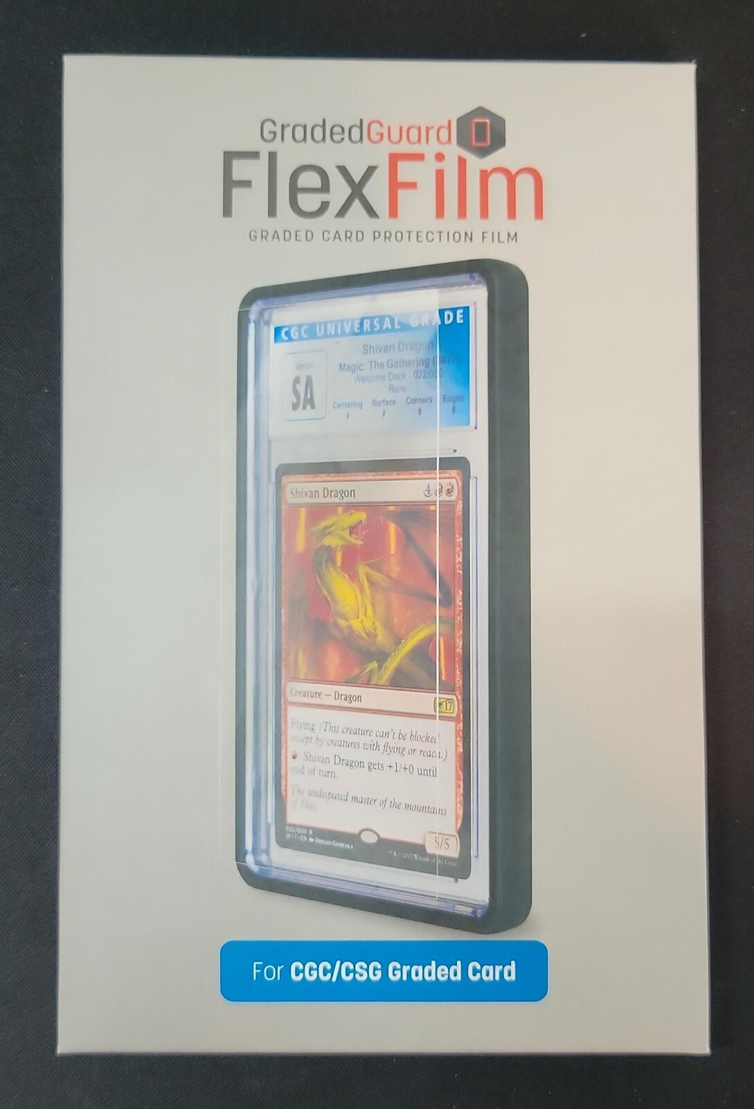 PSA BGS CSG CGC - GradedGuard FlexFilm Slab Face Scratch & UV Protector ...