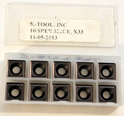 SPEB 322 CB X33 K-TOOL *** 10 INSERTS *** FACTORY PACK *** | eBay