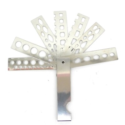 MULTI STONE GAUGE 7 ARM CARAT SIZER ESTIMATOR SQUARE OVAL PEAR - TG39 ...