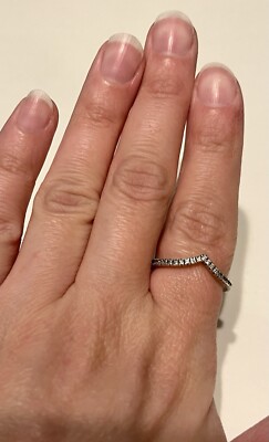 Pandora Sparkling Wishbone Ring Size 58/8.5 196316cz-58 | eBay