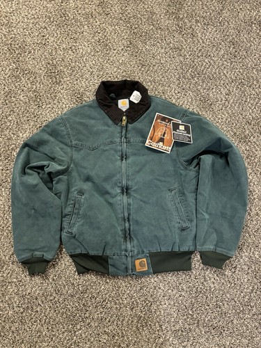 CARHARTT SANTA FE JACKET VTG NEW W TAGS! (M) GREEN J14HTG HUNTER GREEN ...