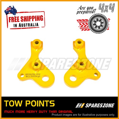 Pair Tow Points STANDARD length for Toyota Landcruiser 70 Series ...