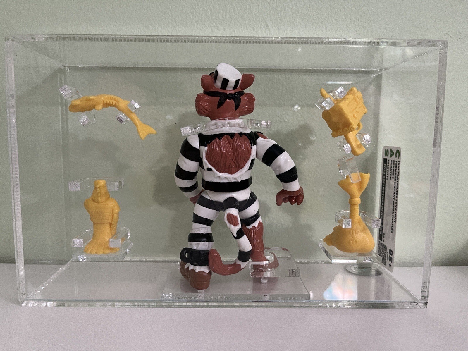 CAS GRADE 85+ SCRATCH THE CAT! 1993 Playmates TMNT Teenage Mutant Ninja ...