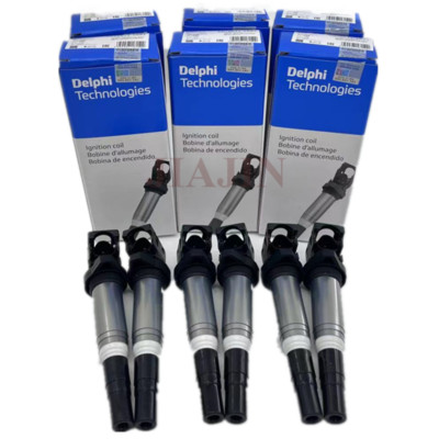 Delphi 6PCS Ignition Coil Fit For BMW 328i650i 550i M6 750i 12138616153 ...