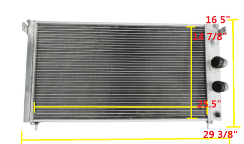 3 Row Aluminum Radiator for Ferrari DeTomaso De Tomaso Pantera 5.8L V8 ...