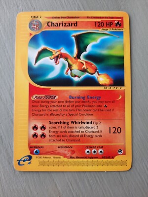Pokemon TCG English Card Expedition Base Set Charizard 40/165 Non-Holo ...