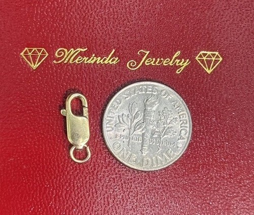 14k Solid Gold 5x13mm L Lobster Claw Clasp Bracelet Chain Necklace ...