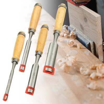 4PCS Wood Gouge Chisel Woodworking Hand Carving Set Basic Tools ...