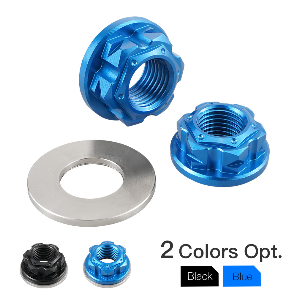 NICECNC Front & Rear Axle Nut Wheel Shaft Lock Screws For Yamaha YZ85 ...