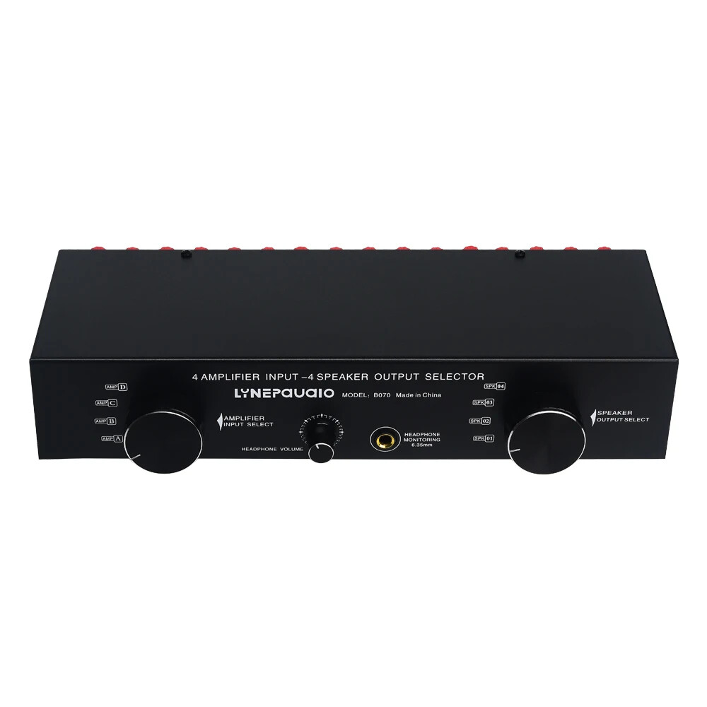 LYNEPaUalO Amplifier Speaker Selector Switch Switcher 4 Input 2 Output ...